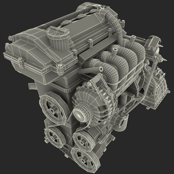 car engine 3d model