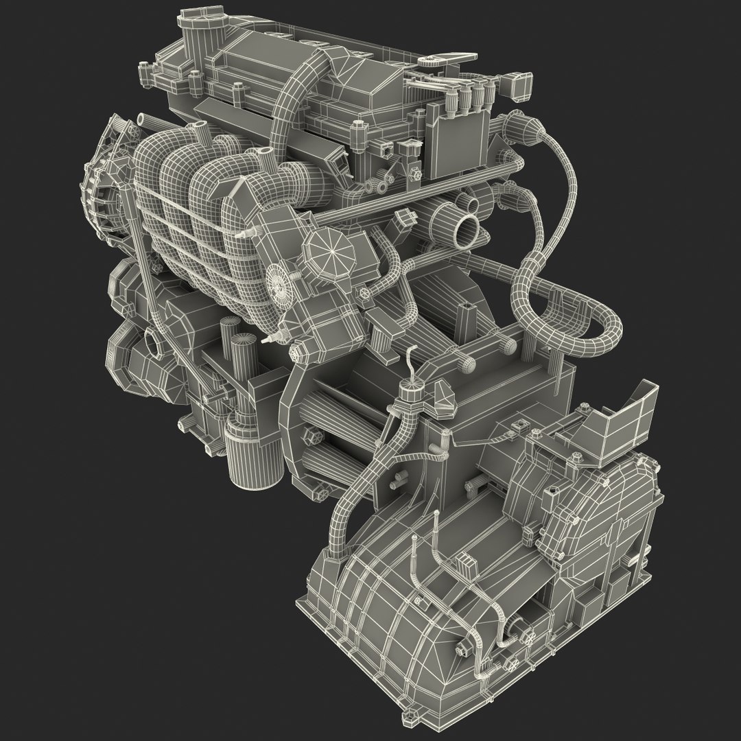 car engine 3d model