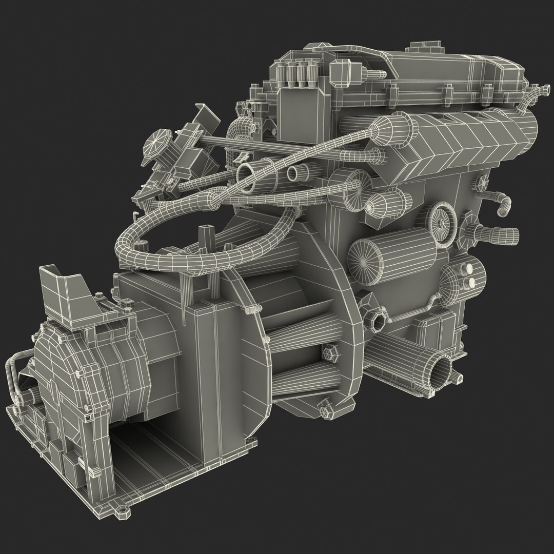 car engine 3d model