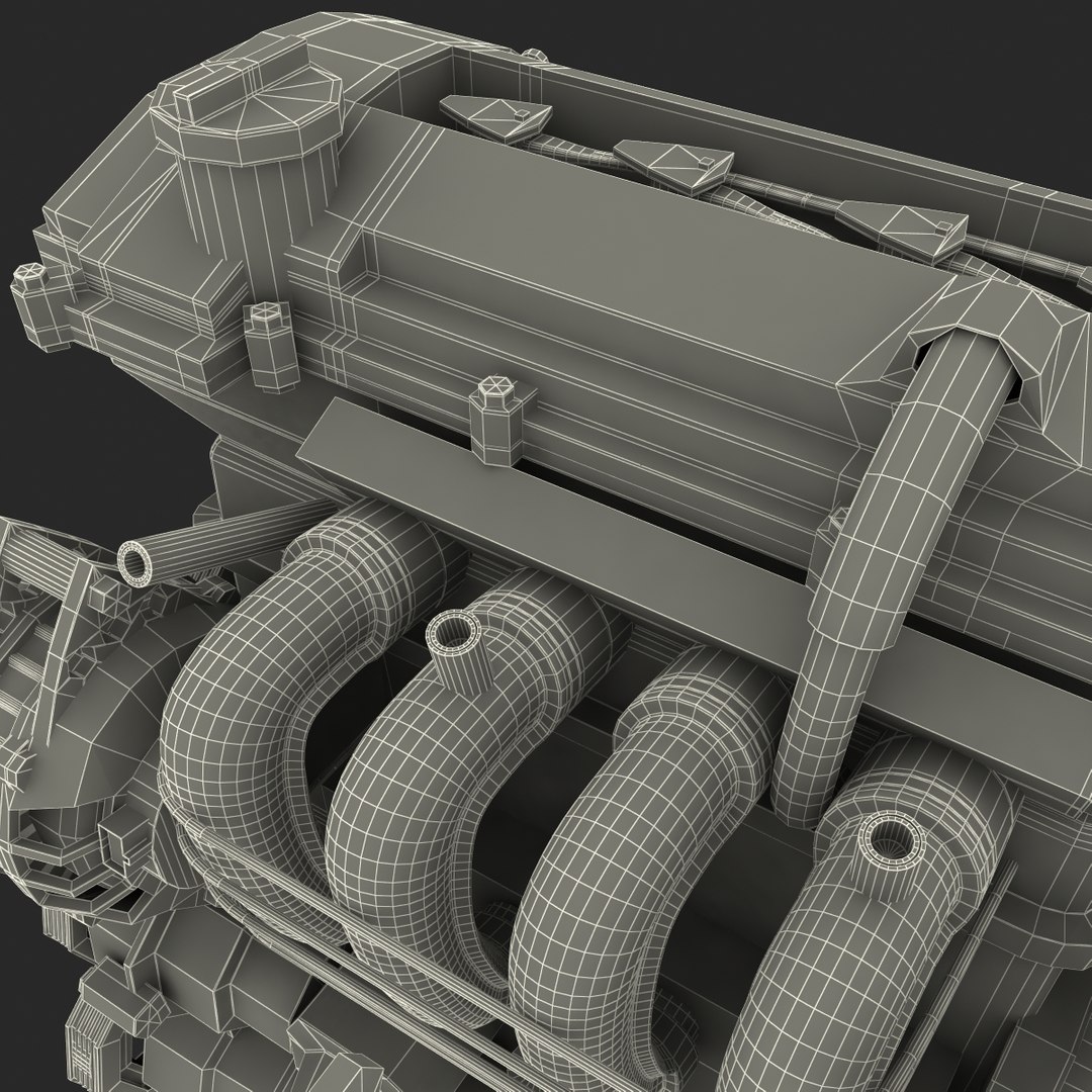 car engine 3d model