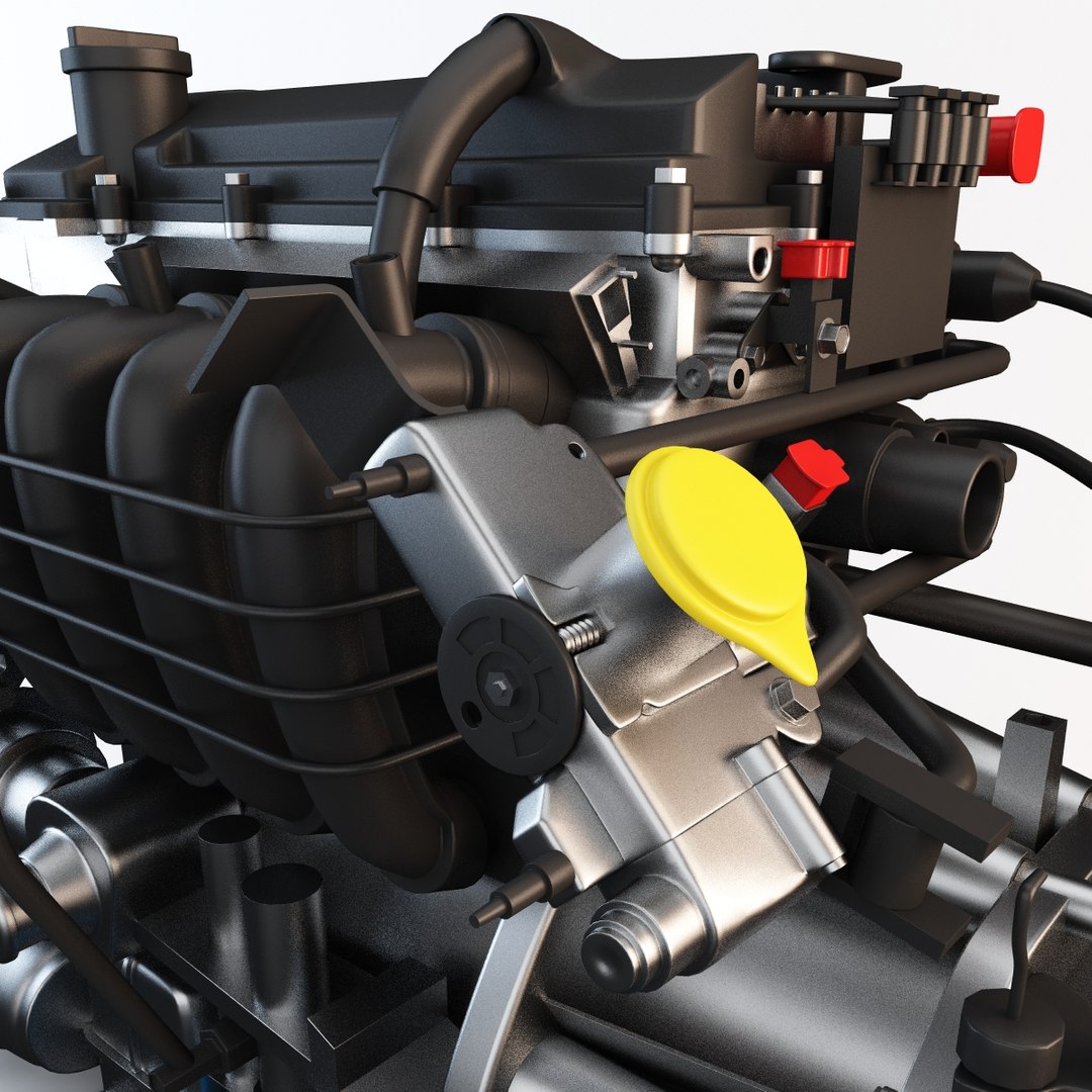 car engine 3d model
