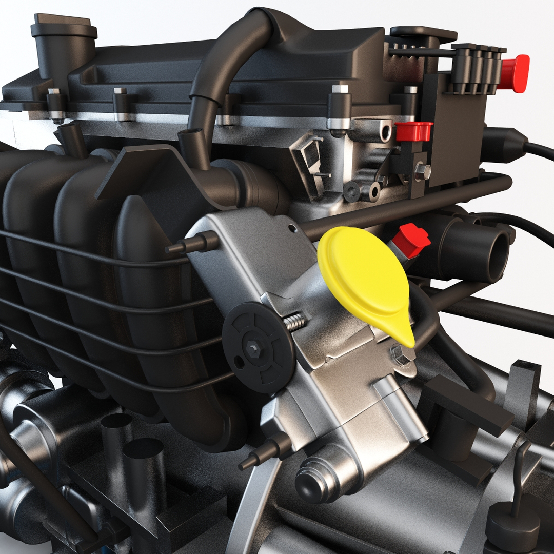 car engine 3d model