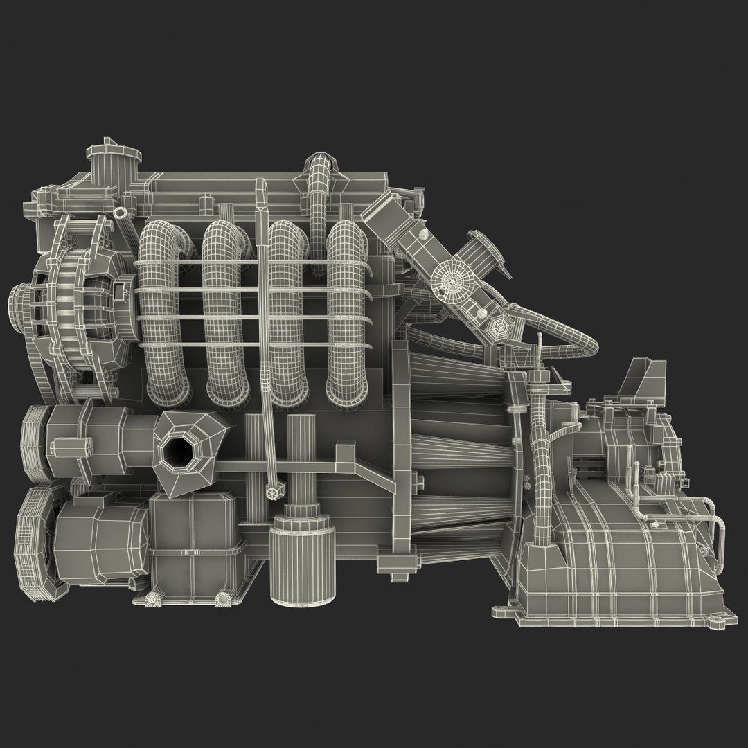 car engine 3d model