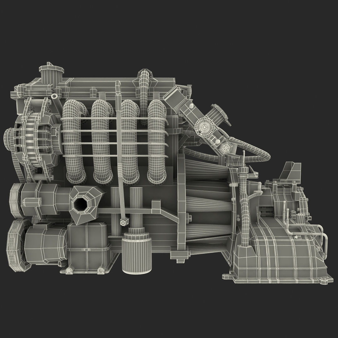 car engine 3d model