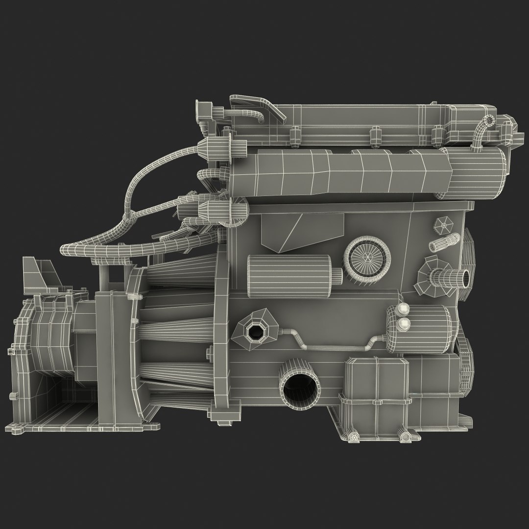 car engine 3d model