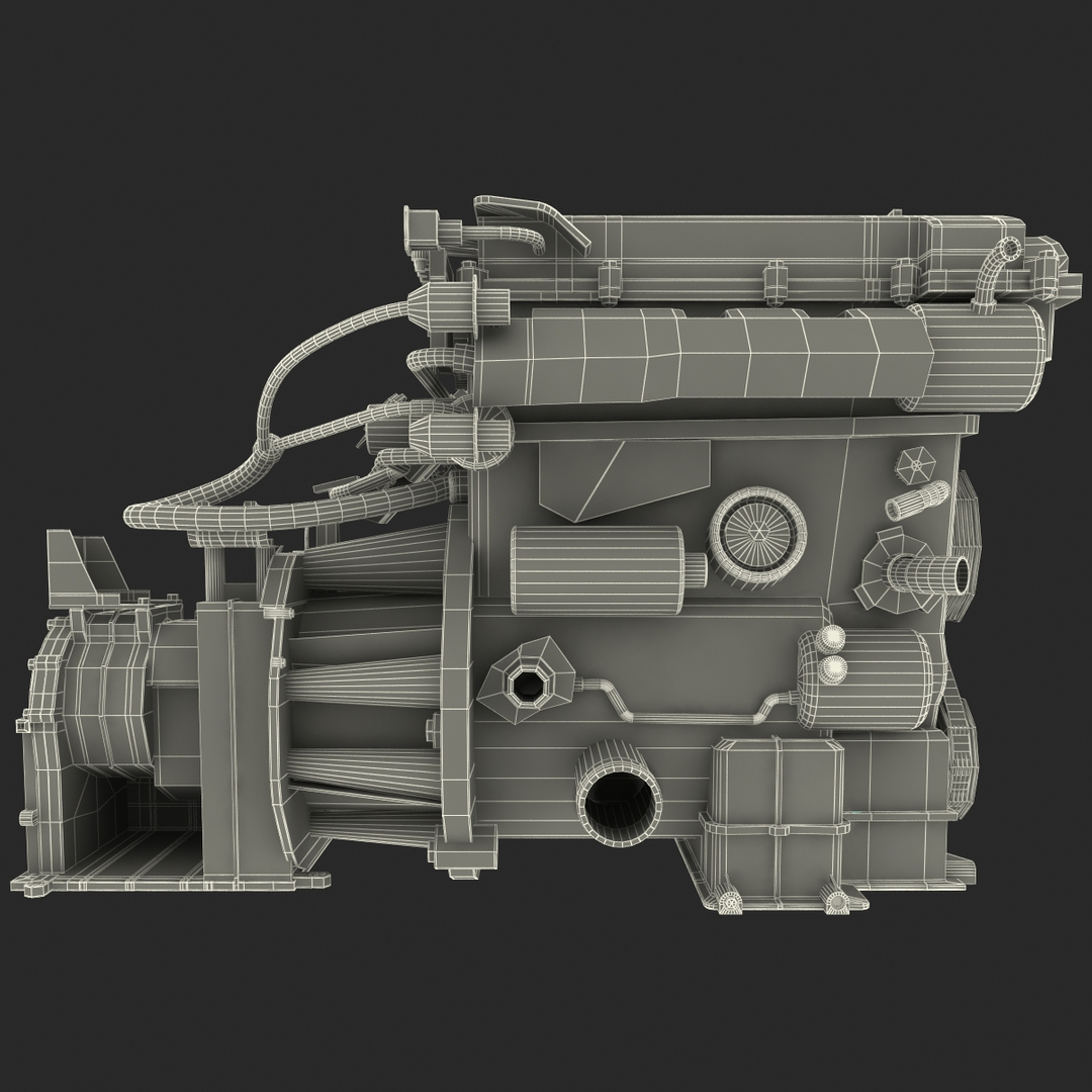 car engine 3d model