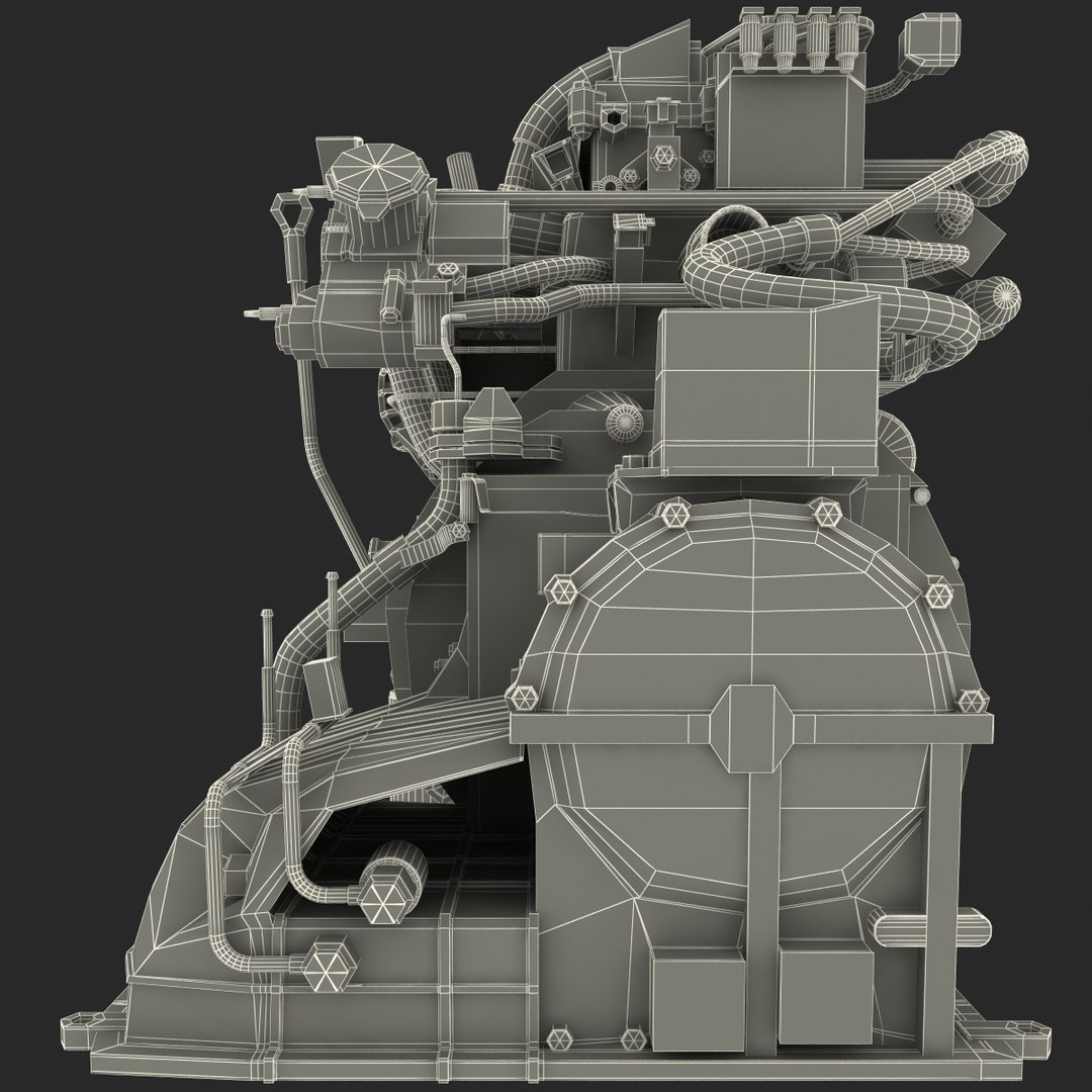 car engine 3d model