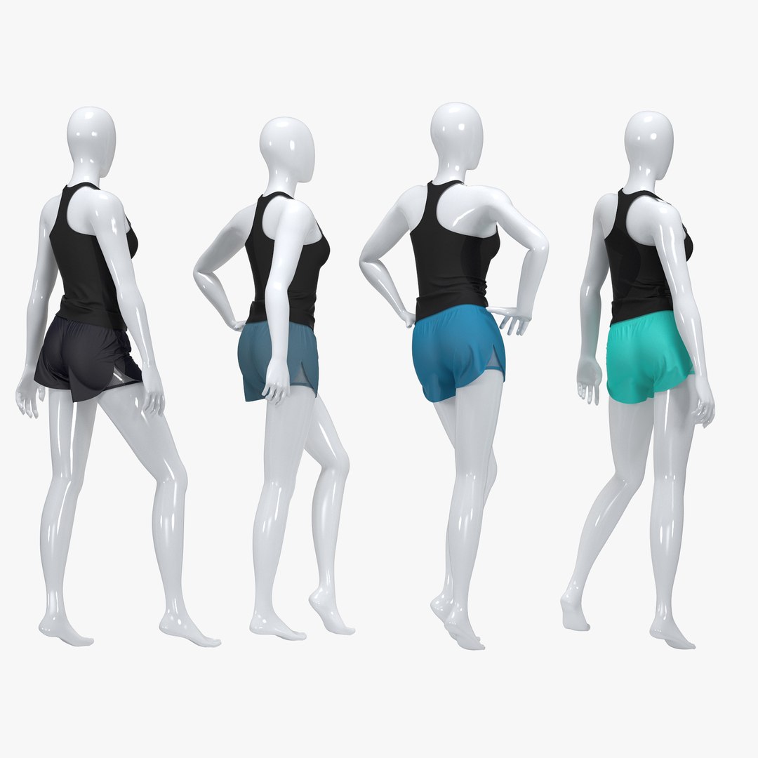 Female Running Suit 3D Model - TurboSquid 1180590