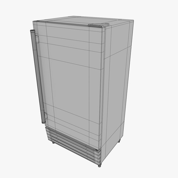 3d industrial fridge model