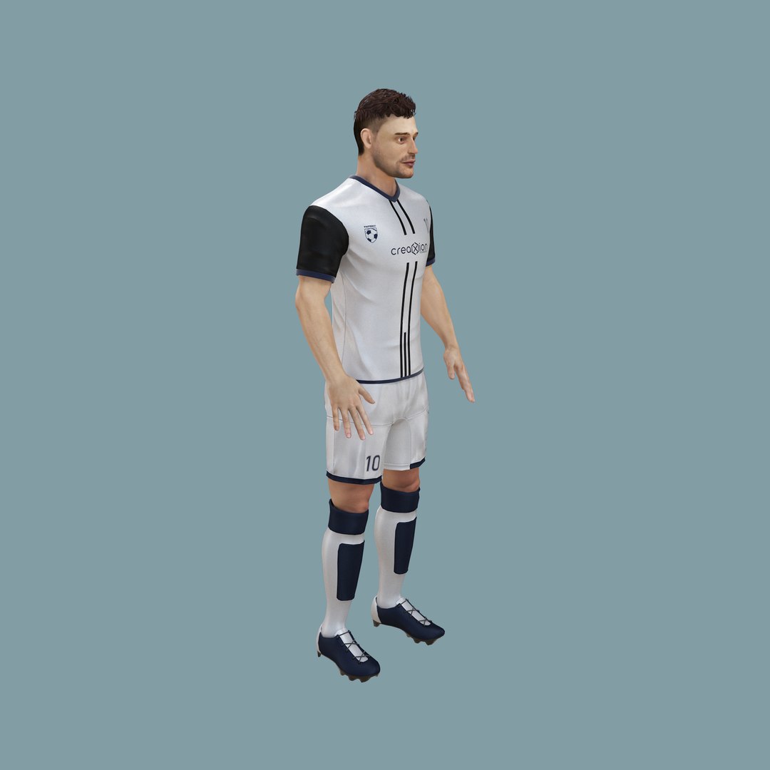 3D FootballSoccer Player model - TurboSquid 1786990