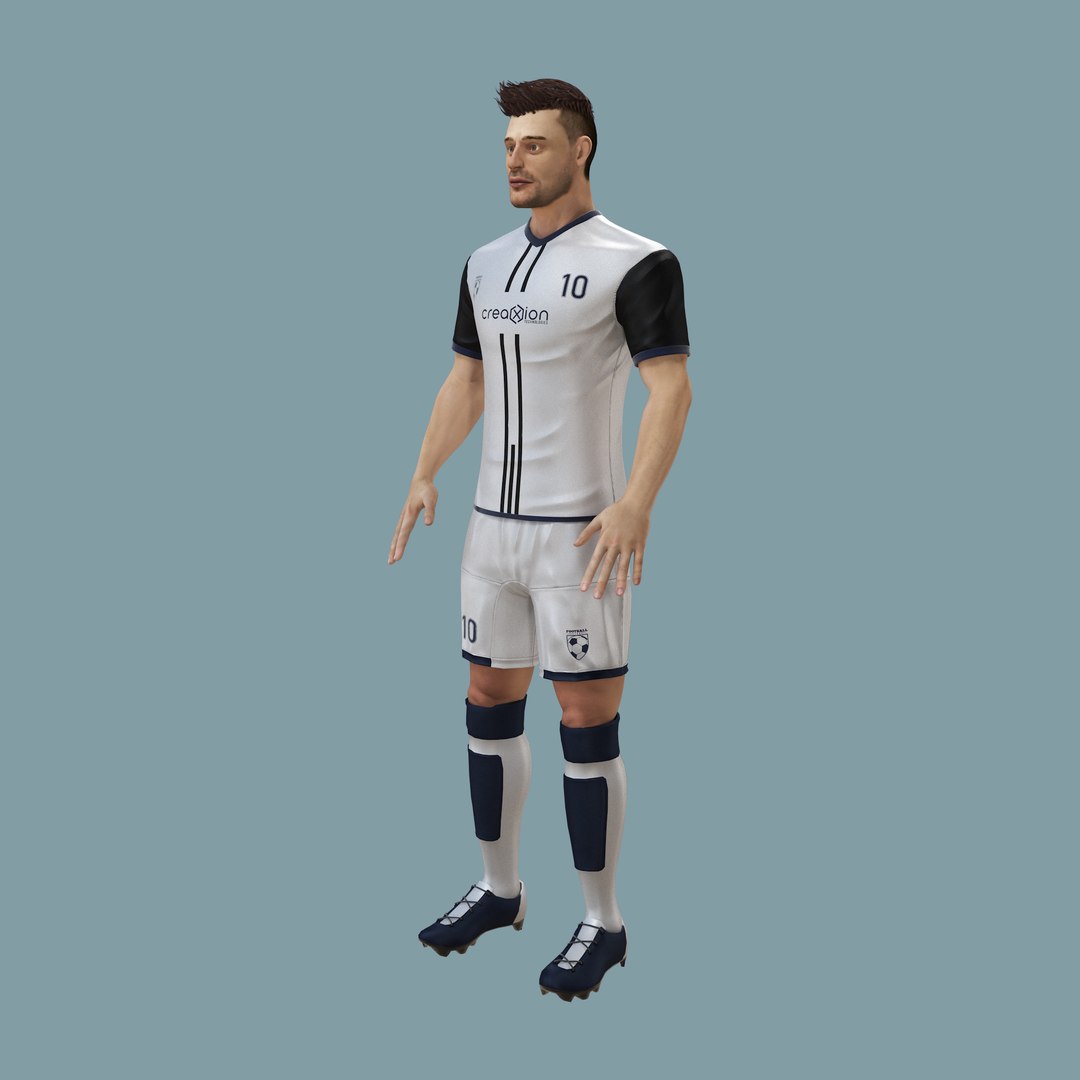 3D FootballSoccer Player model - TurboSquid 1786990