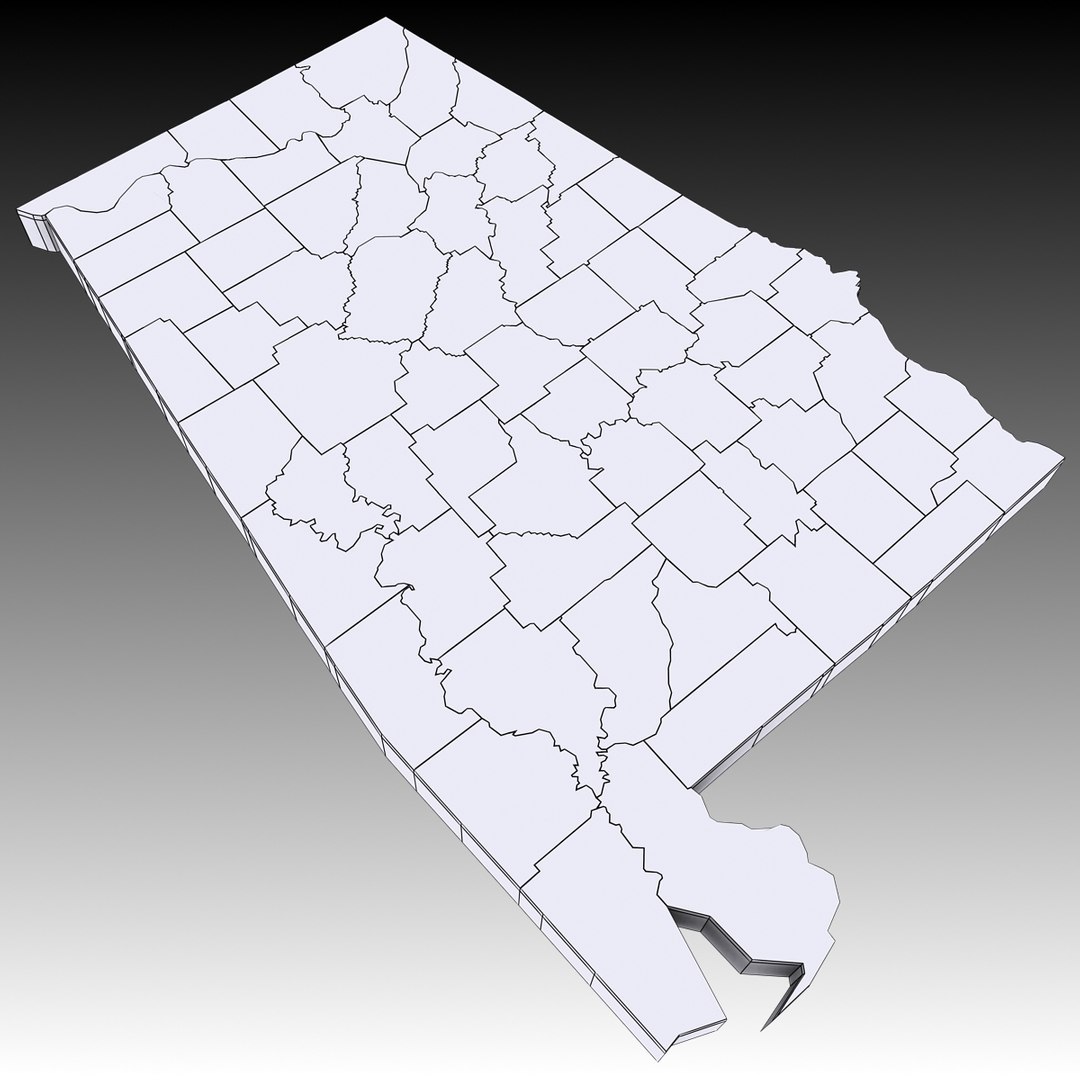 3D Political Alabama Model - TurboSquid 1302421