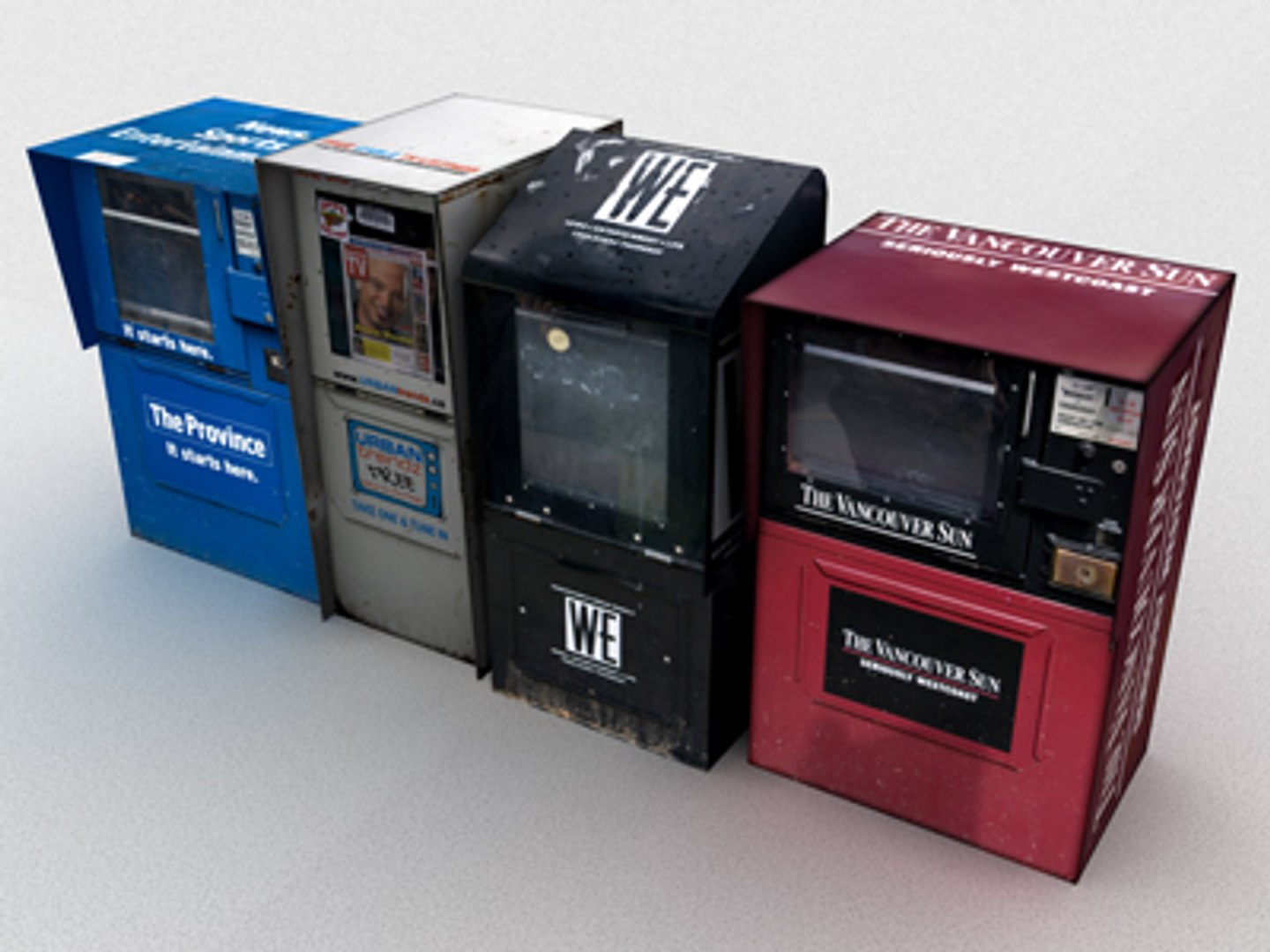 Street Newspaper - 3d Model