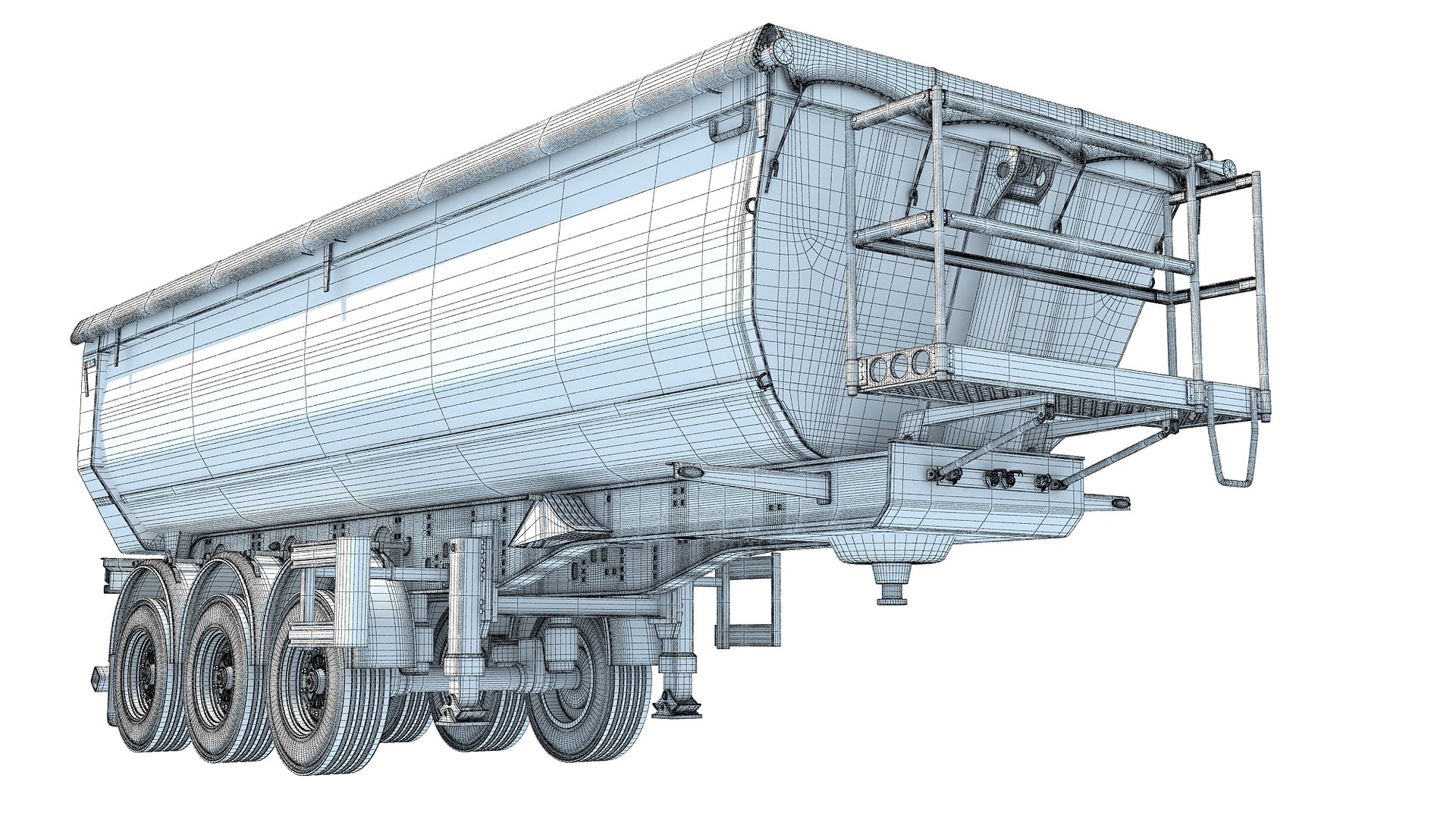 Farm Trailer 3D Model - TurboSquid 2142437