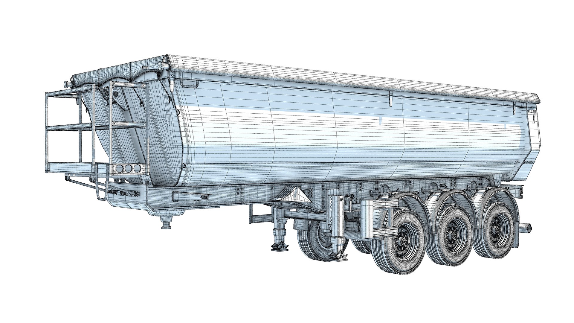 Farm Trailer 3D Model - TurboSquid 2142437