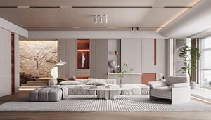 3D Modern Living Room - TurboSquid 2142698