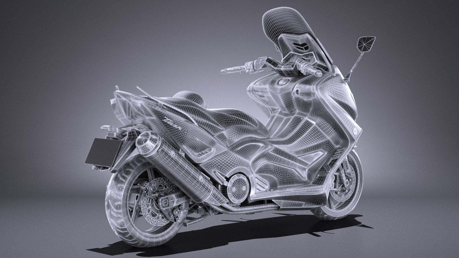3d Max Yamaha Tmax 2017