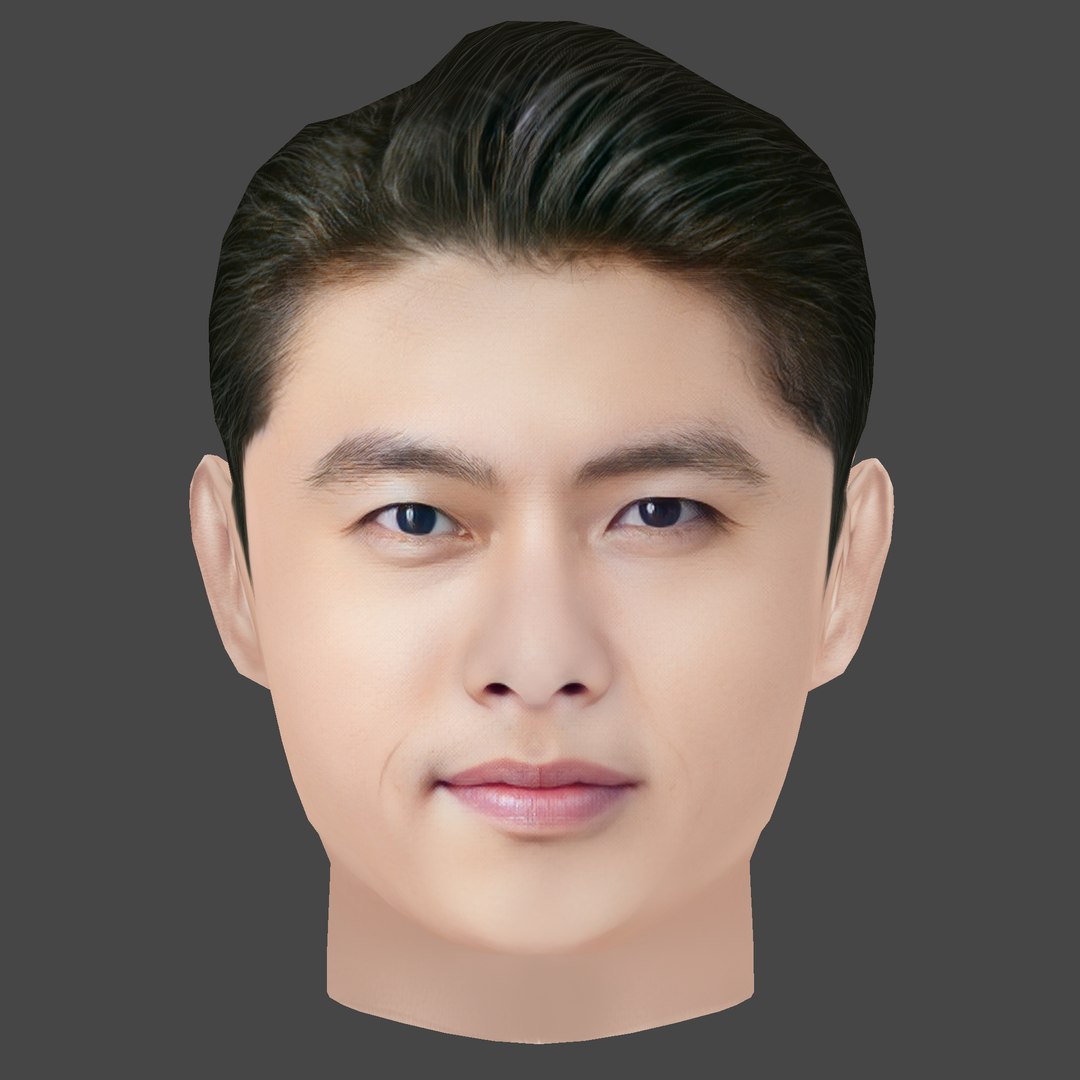 3D Hyun Bin Head - Low Poly Head For Game Model - TurboSquid 2290667