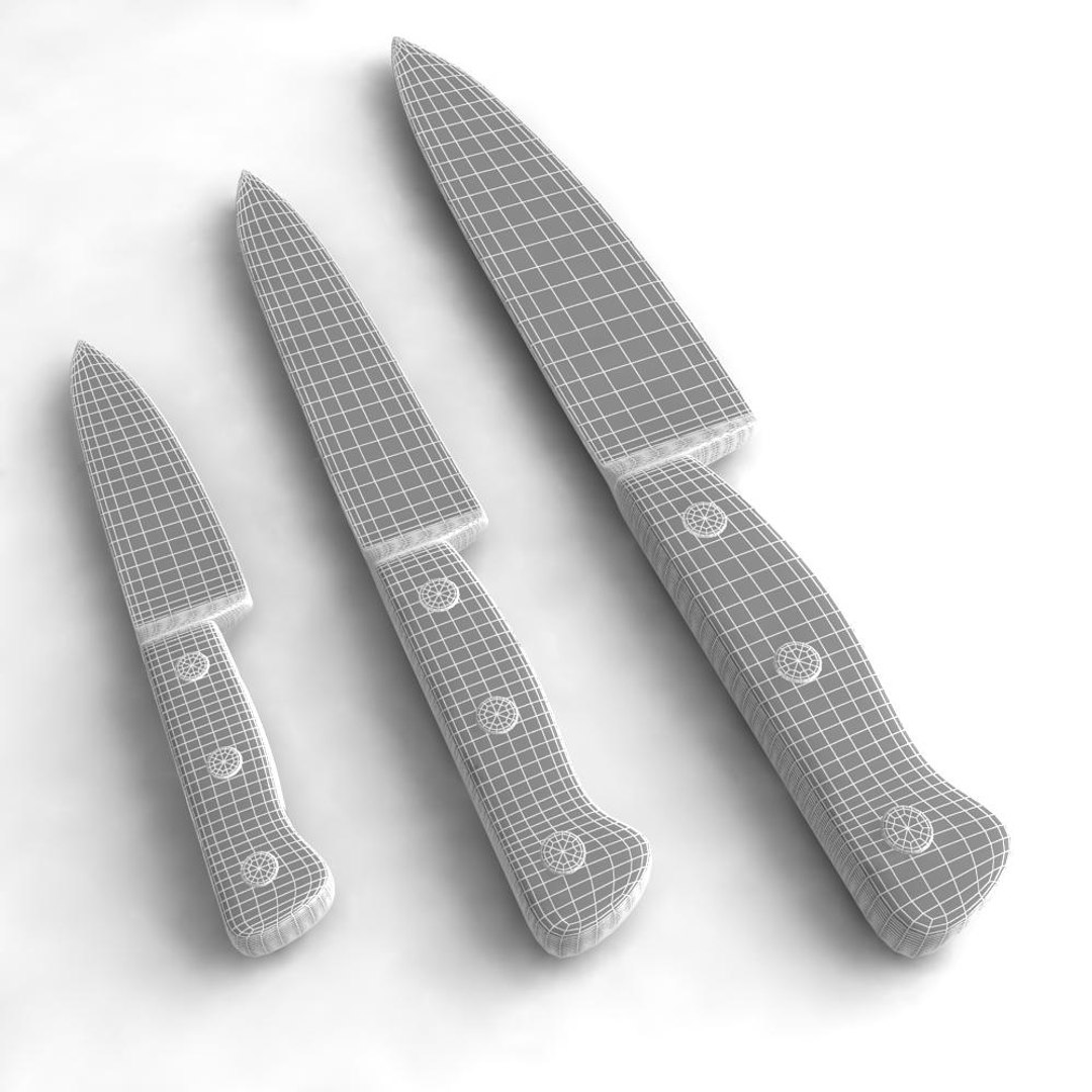 3d model kitchen knife