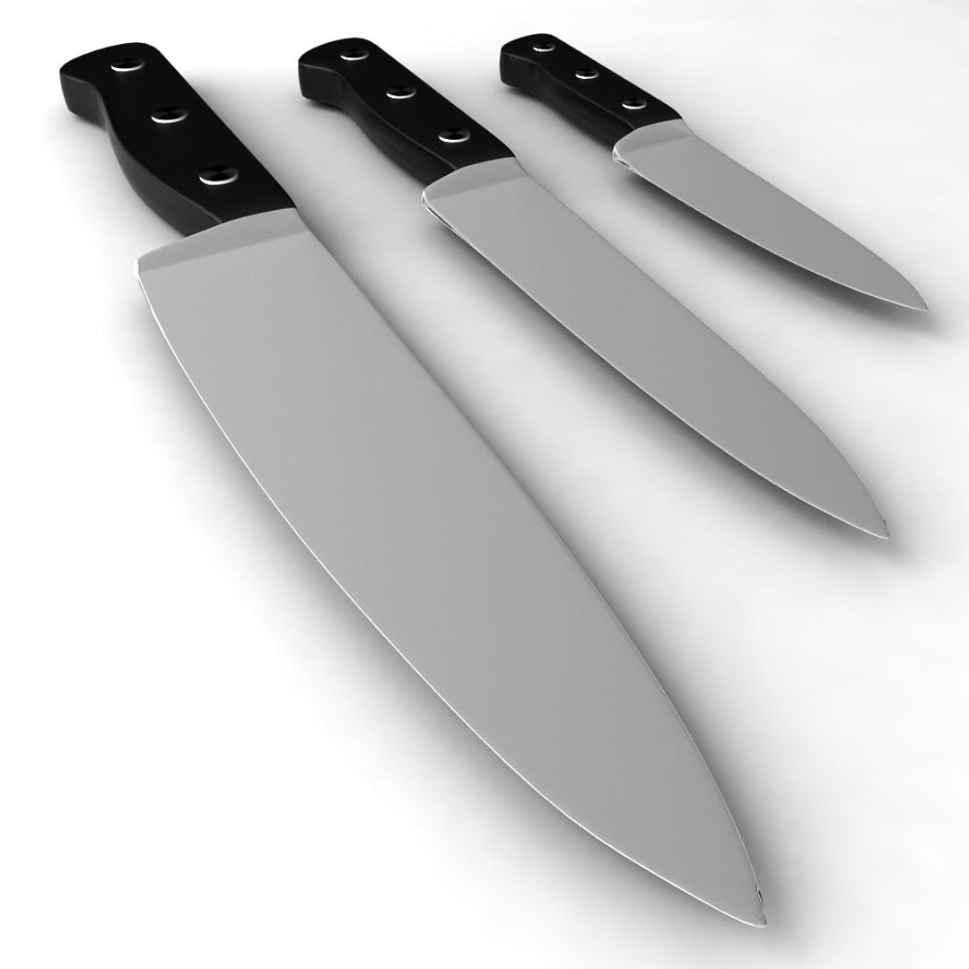 3d model kitchen knife