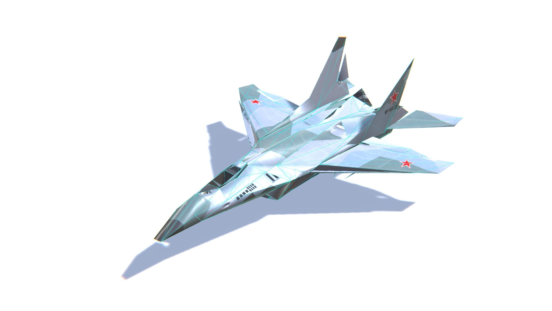MIG-29 Fulcrum Jet Fighter Aircraft Low-poly 3D model - TurboSquid 1800825