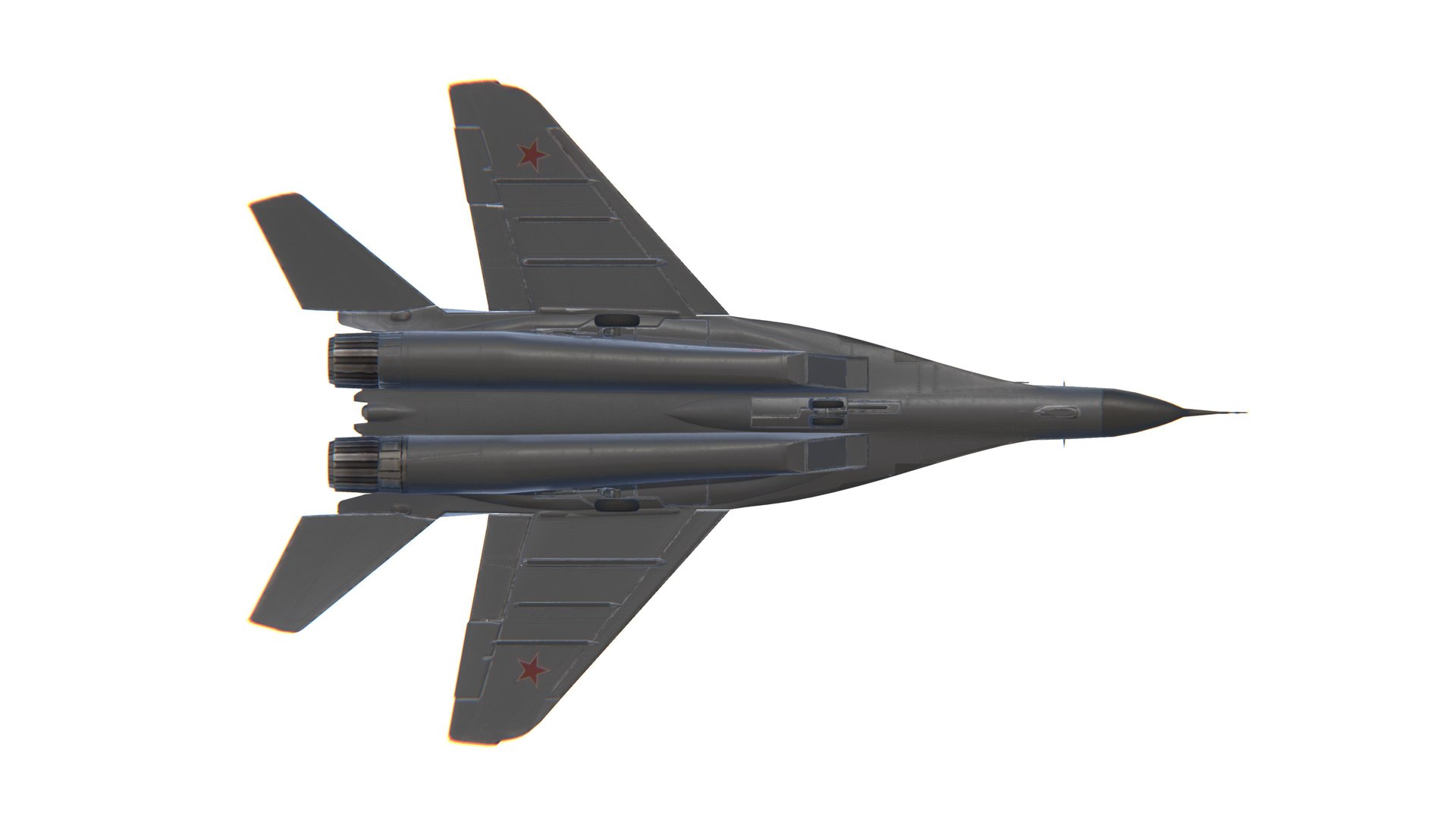 MIG-29 Fulcrum Jet Fighter Aircraft Low-poly 3D model - TurboSquid 1800825