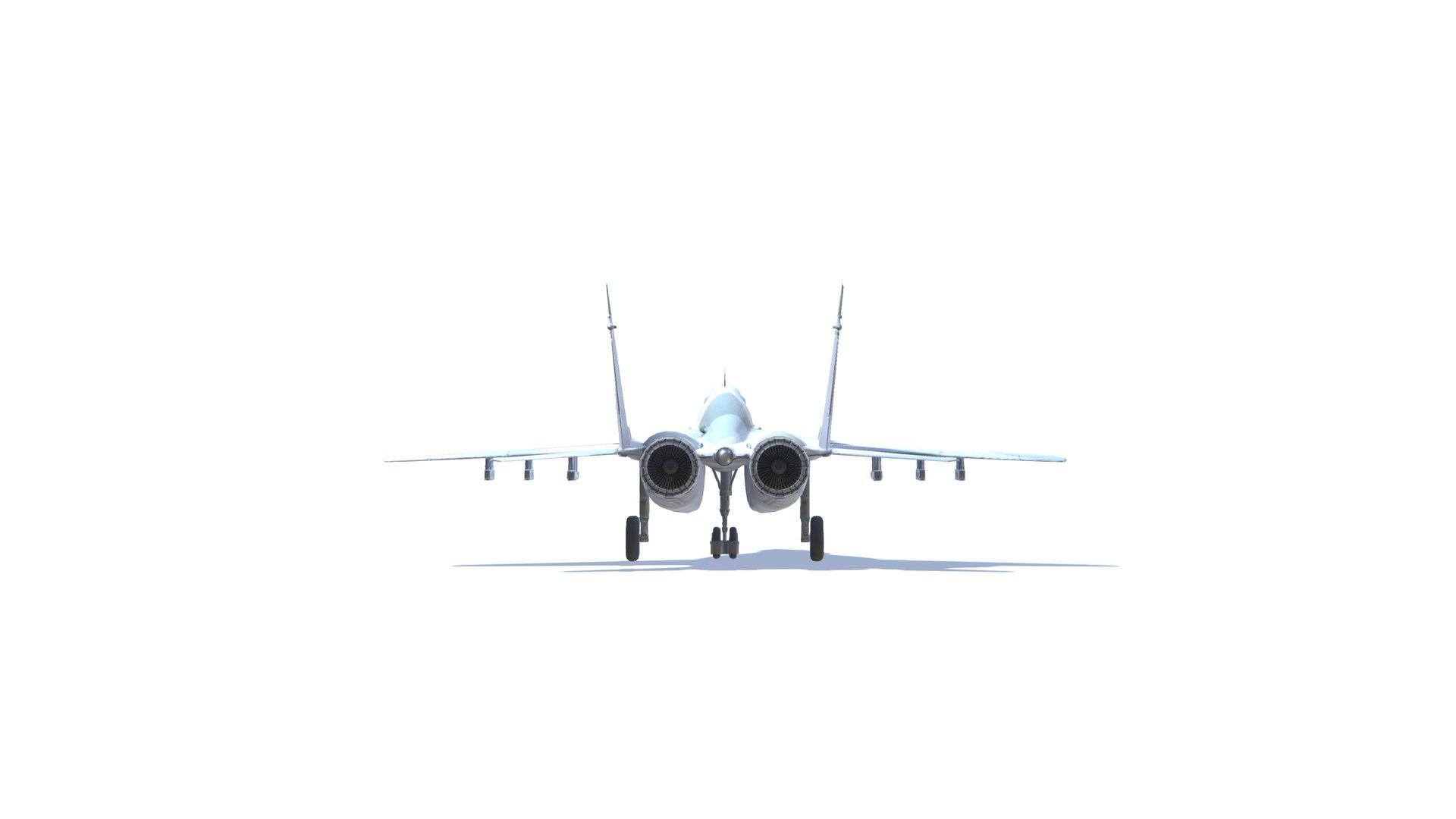 MIG-29 Fulcrum Jet Fighter Aircraft Low-poly 3D model - TurboSquid 1800825