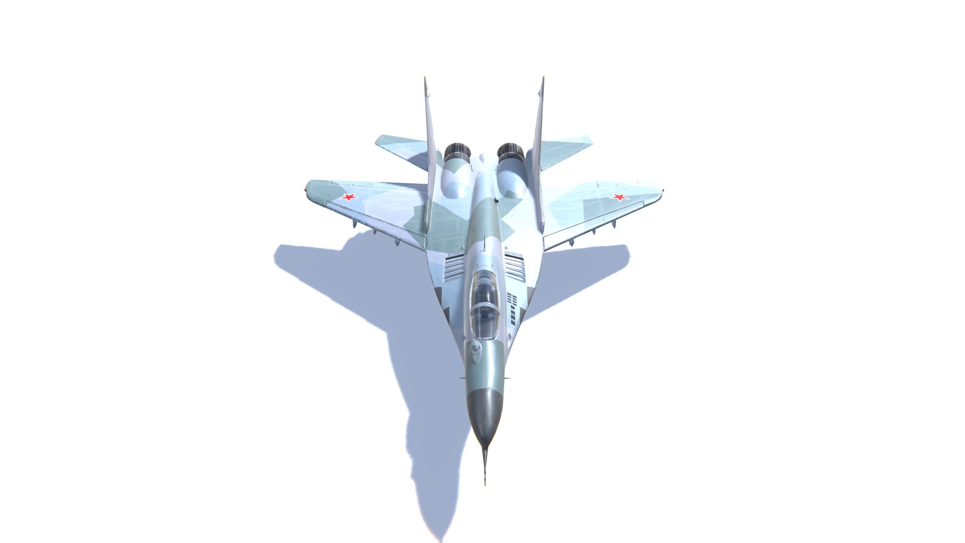 MIG-29 Fulcrum Jet Fighter Aircraft Low-poly 3D Model - TurboSquid 1800825
