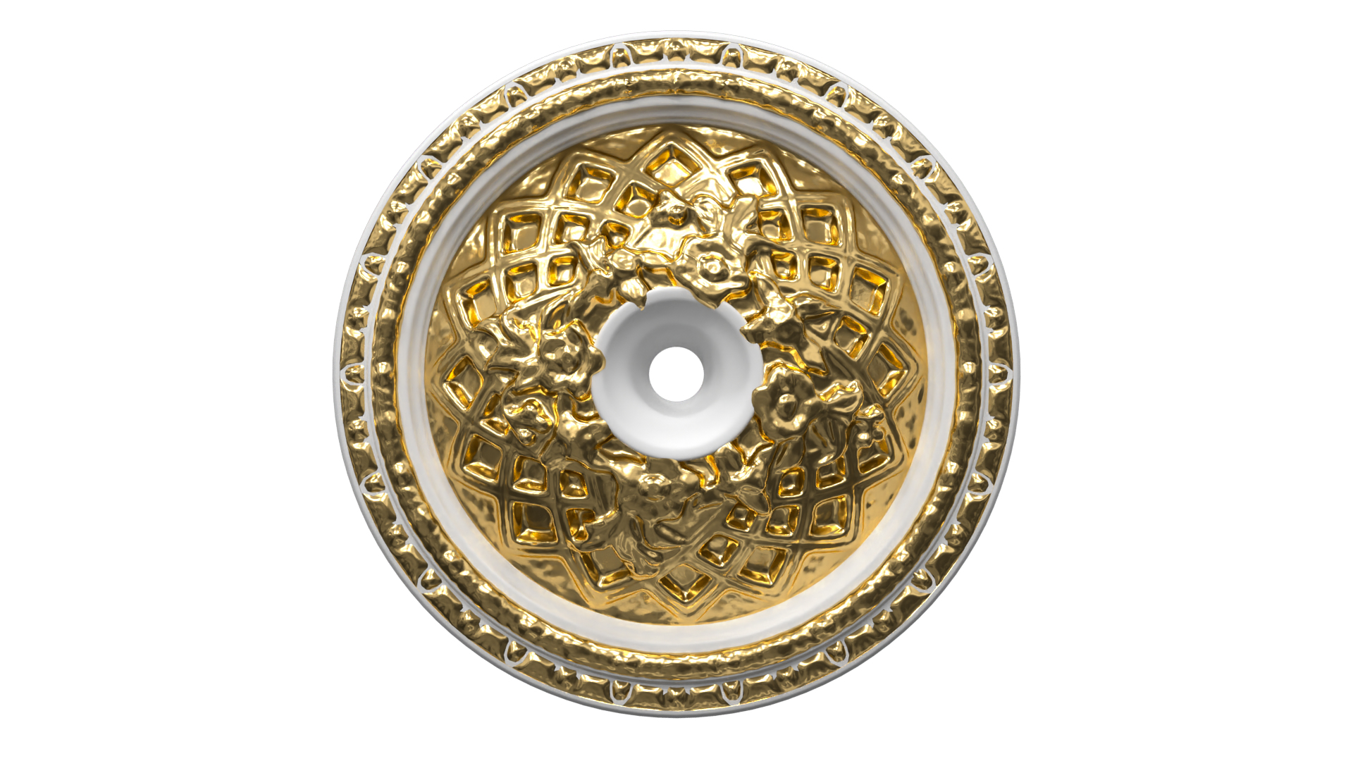 3D Ceiling Sockets Gypsum Plaster DR13 Model - TurboSquid 2026262