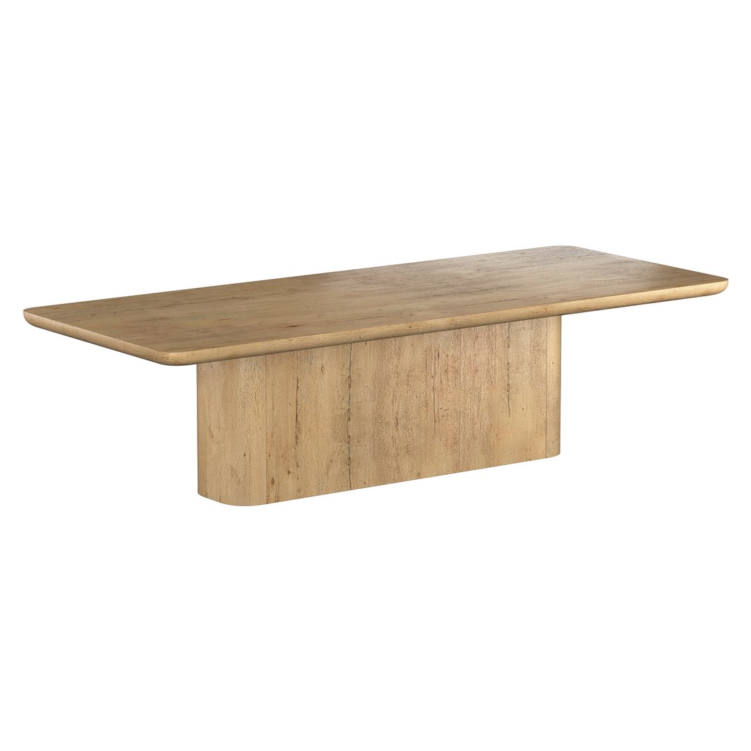 OSLO PEDESTAL RECTANGULAR DINING TABLE 3D - TurboSquid 1919875