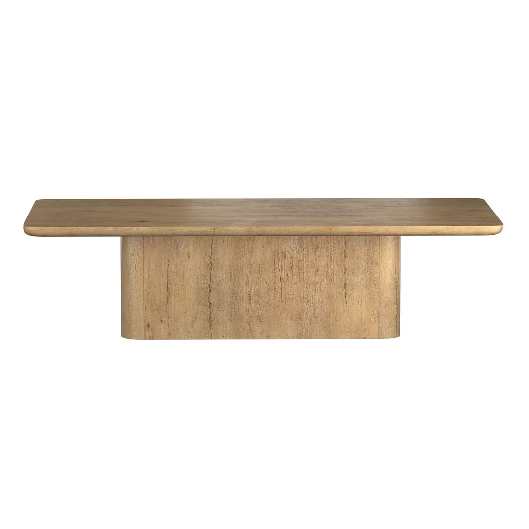 OSLO PEDESTAL RECTANGULAR DINING TABLE 3D - TurboSquid 1919875