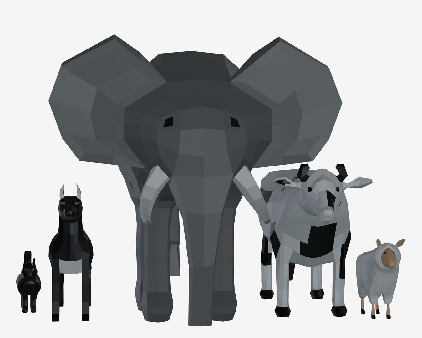 3D low poly animals - TurboSquid 2154877
