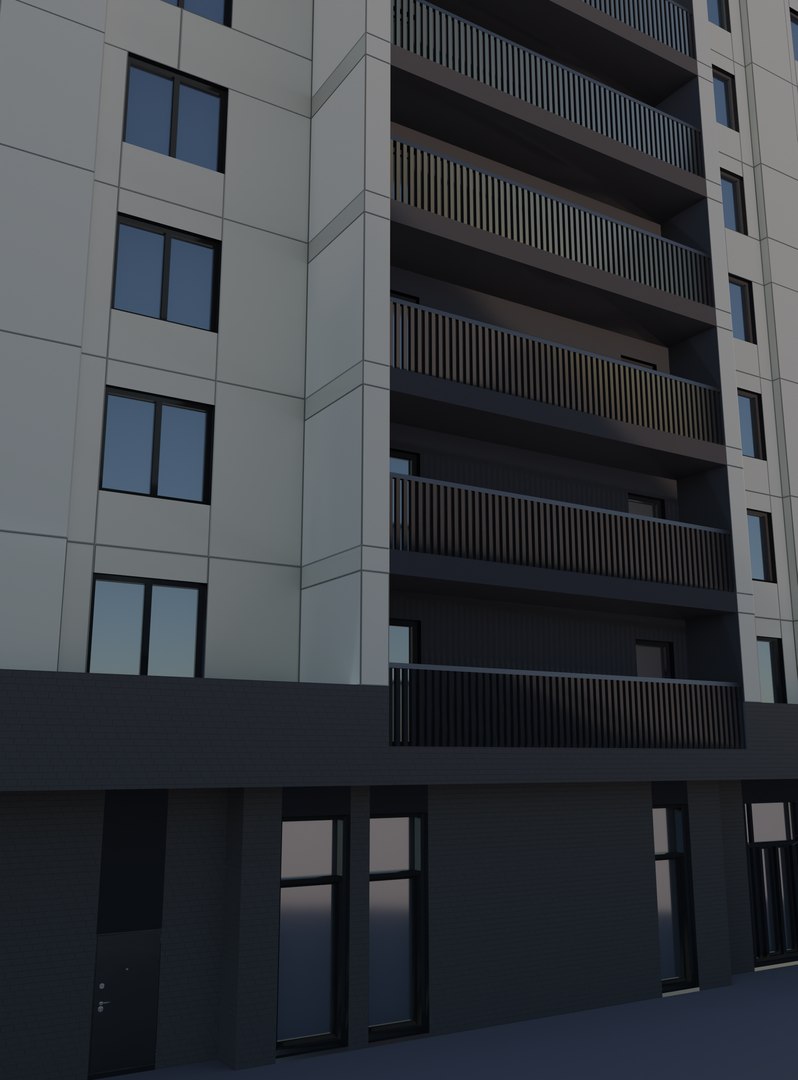 Modern Building 3D Model - TurboSquid 2147946