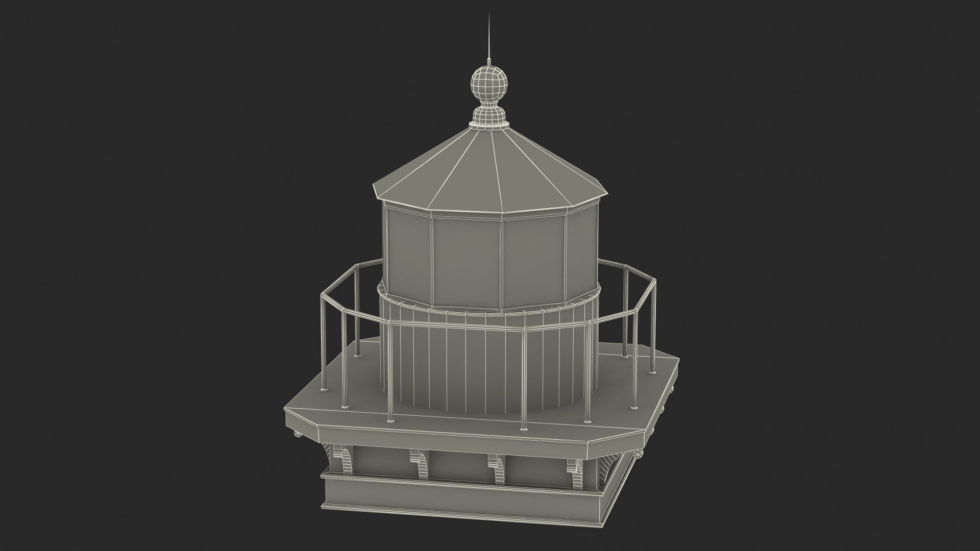 Lighthouse Top 3D Model - TurboSquid 1736722