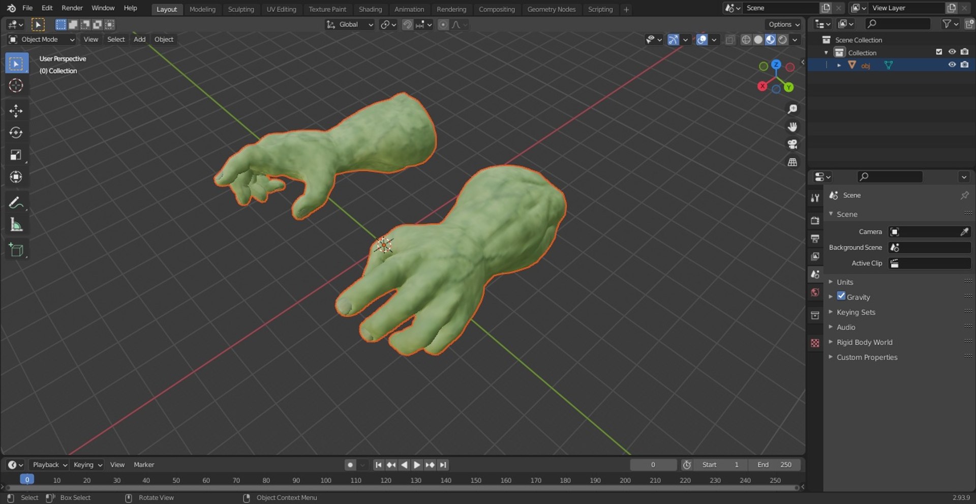 Hulk Hands Idle 3D model - TurboSquid 1902678