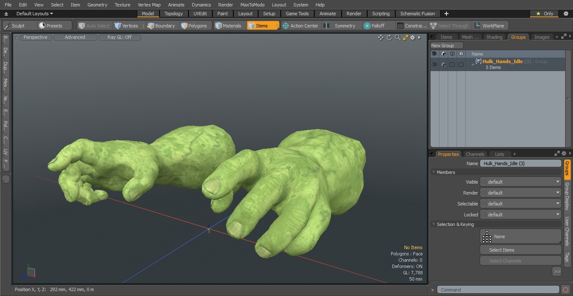 Hulk Hands Idle 3D model - TurboSquid 1902678