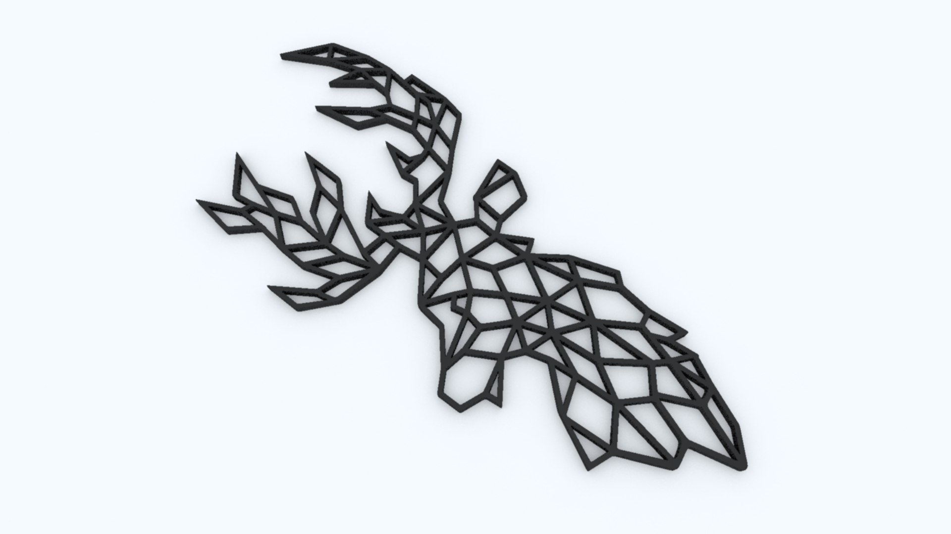 Geometric Reindeer Head 3D model - TurboSquid 1843877