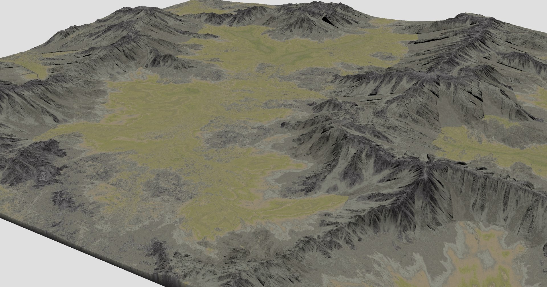 3D Valley Terrain - TurboSquid 1610576