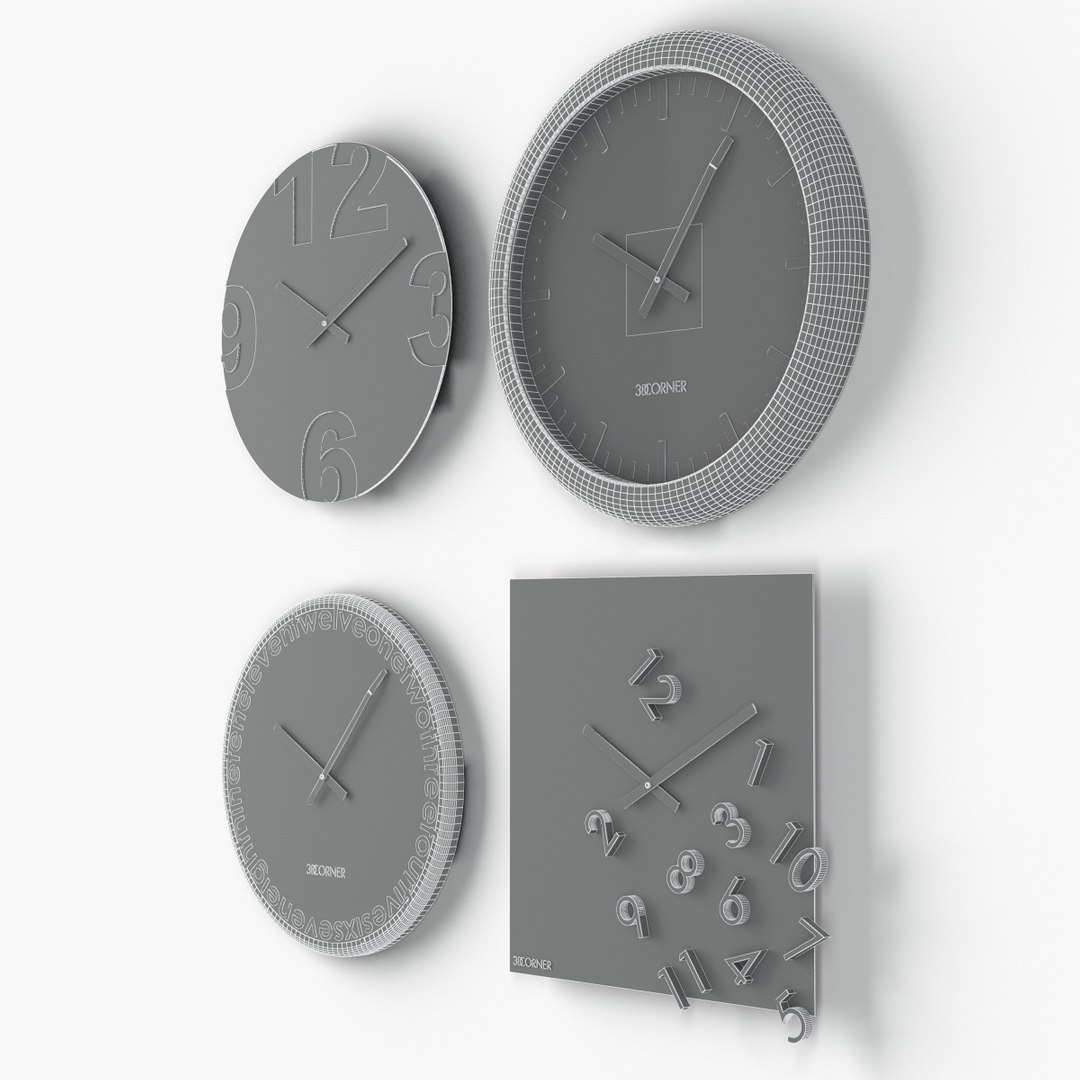 3d Model Design Wall Clock