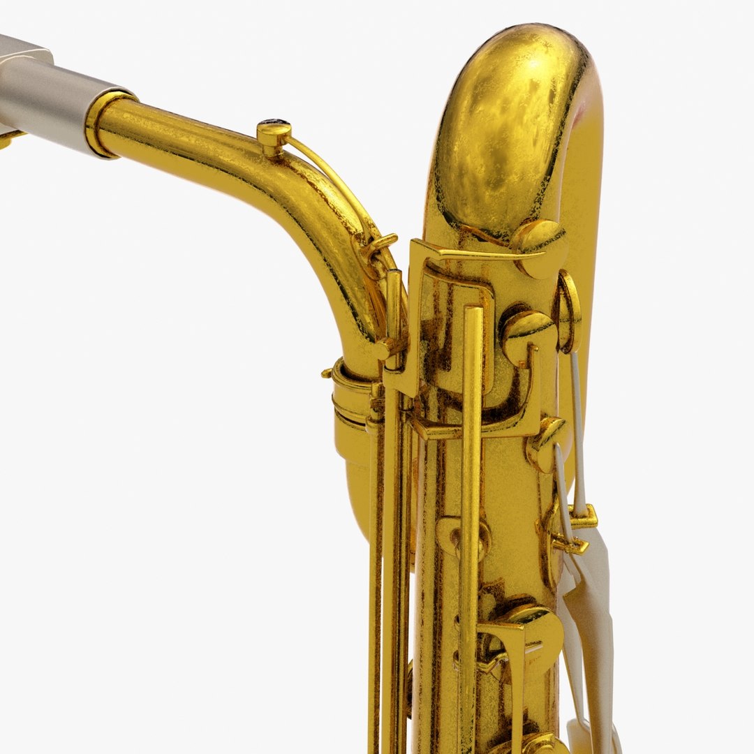 3ds Max Baritone Saxophone