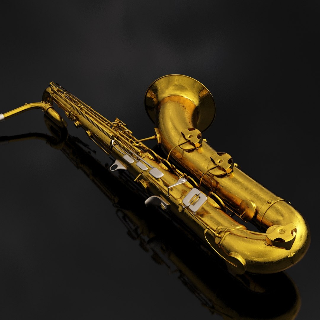 3ds Max Baritone Saxophone