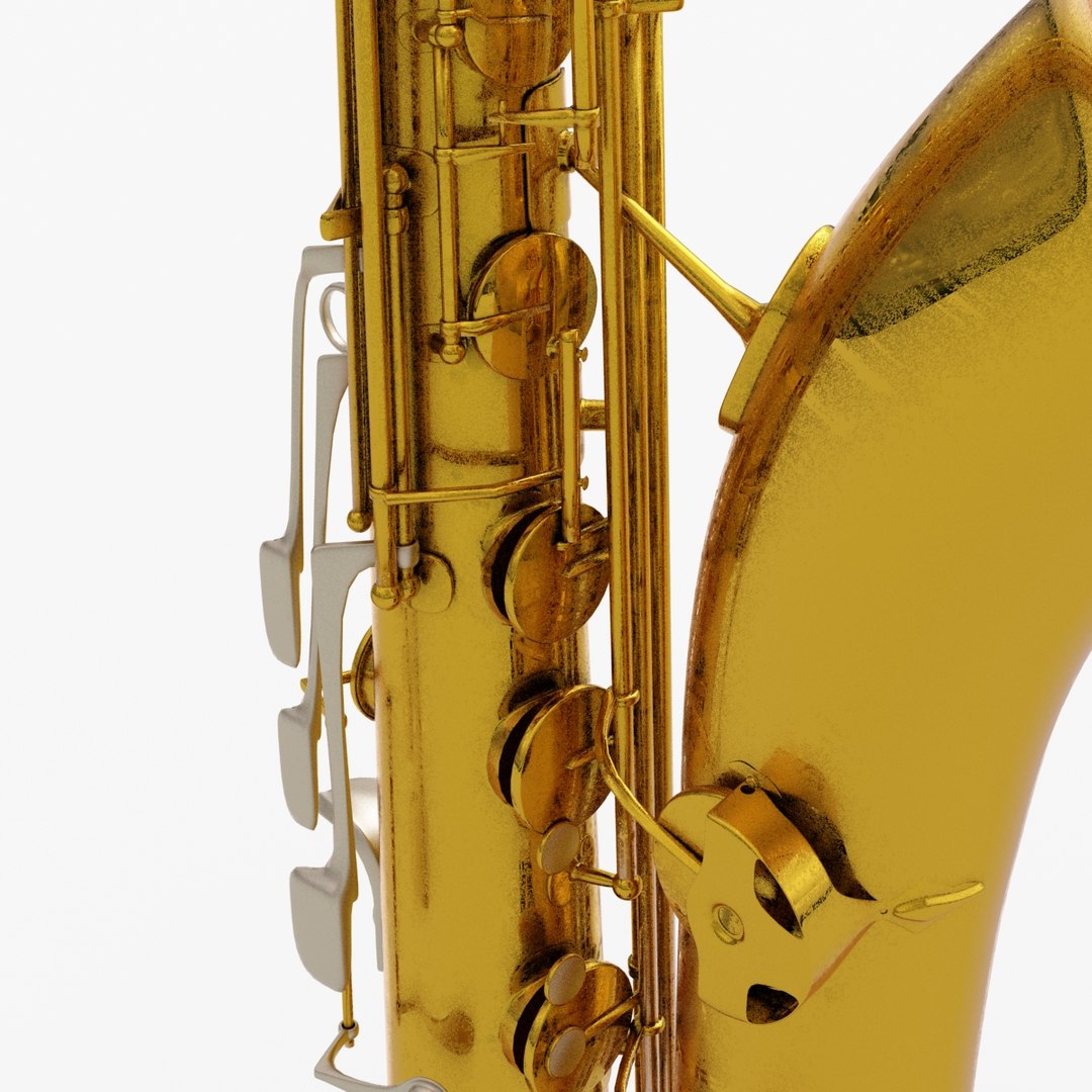 3ds Max Baritone Saxophone