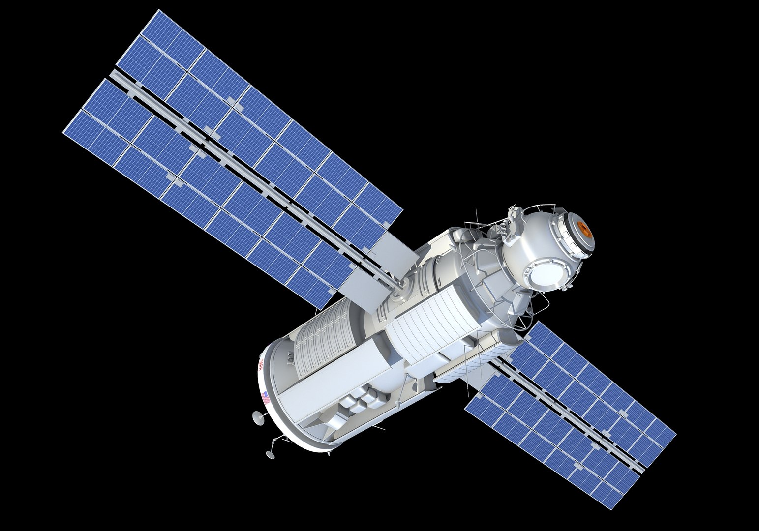 Zarya Functional Cargo Block Model - TurboSquid 1403519