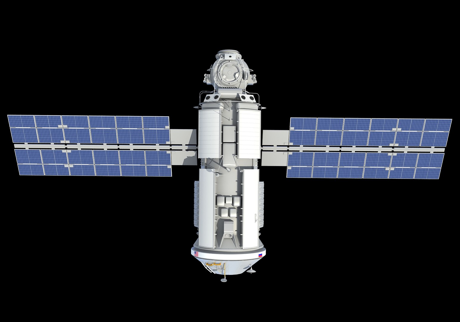 Zarya Functional Cargo Block Model - TurboSquid 1403519