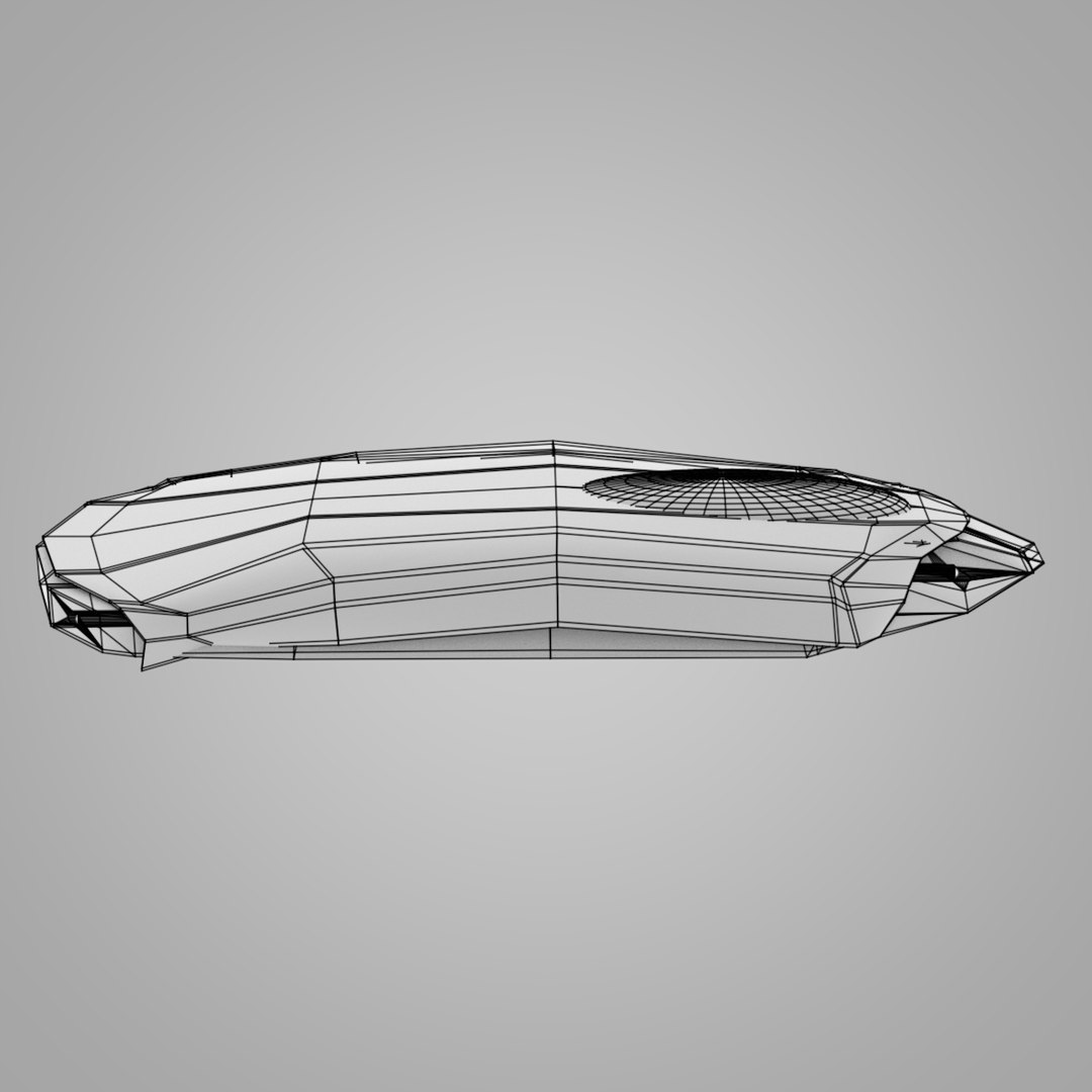 Sci-fi Hovercraft 3d Model
