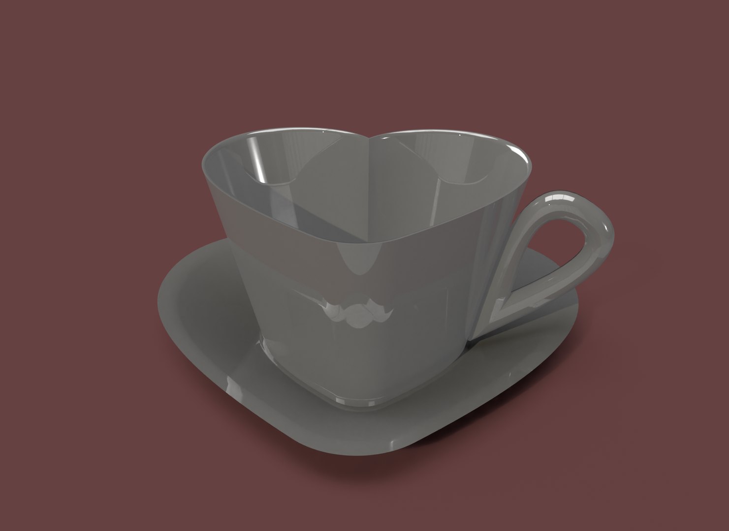 3D Heart shaped coffee cup 3D model - TurboSquid 1807979