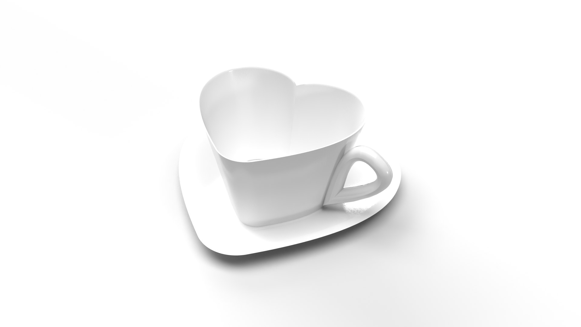3D Heart shaped coffee cup 3D model - TurboSquid 1807979