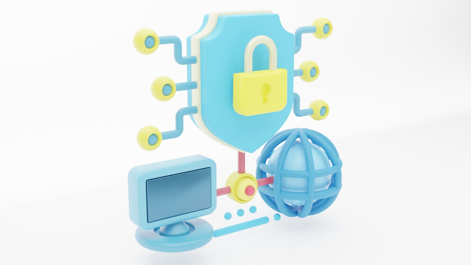 Virtual Private Network In Internet Access 3D Model - TurboSquid 2050843