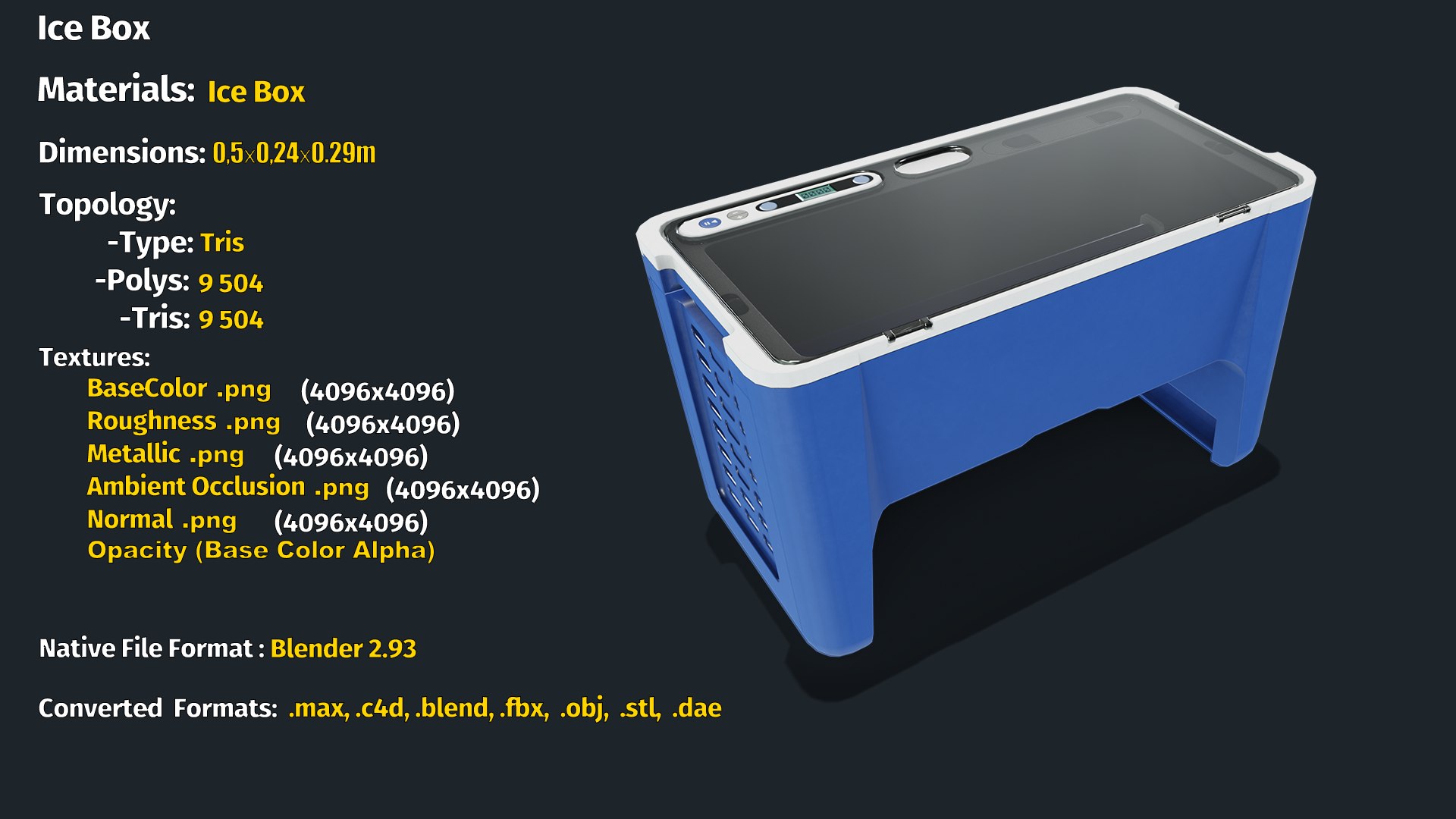 3D Ice Box Model - TurboSquid 1794248