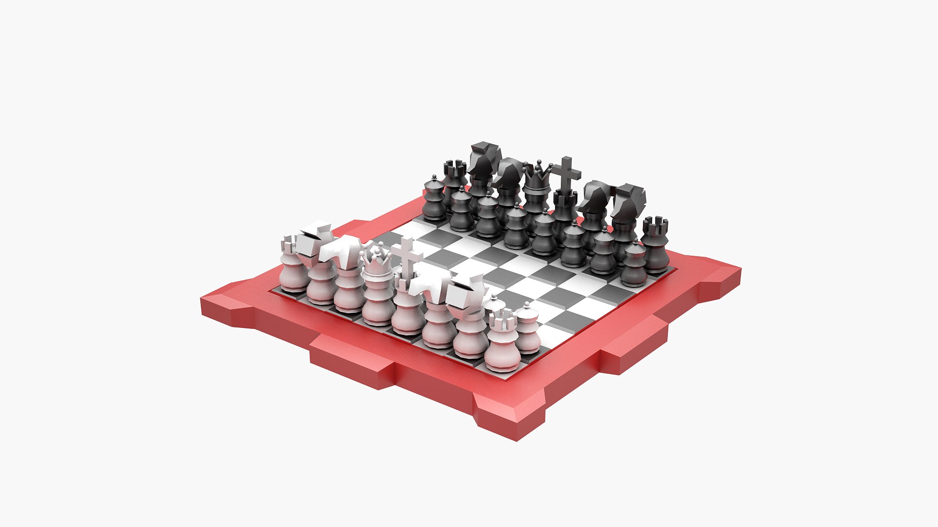 Chess Set 3D Model - TurboSquid 1695684